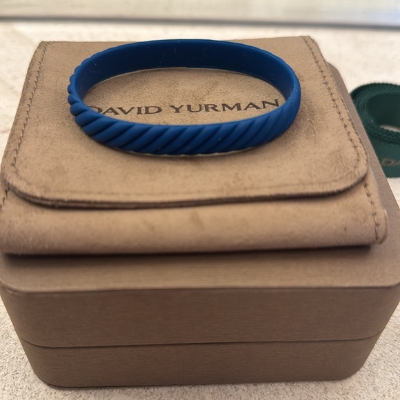 David Yurman | Jewelry | David Yurman Limited Edition Blue Rubber Cable ...